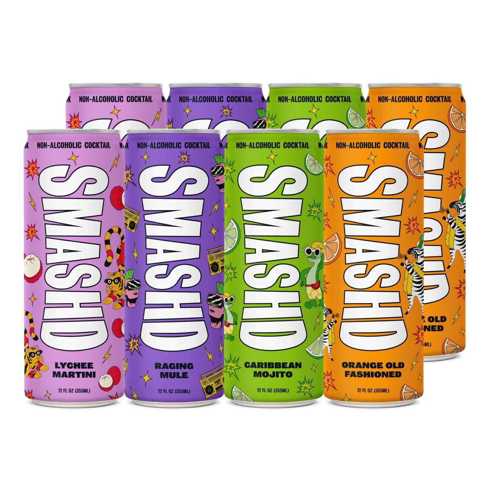 SMASHD Party All Night Non-Alcoholic Cocktails Variety | 8-Pack – Better Rhodes
