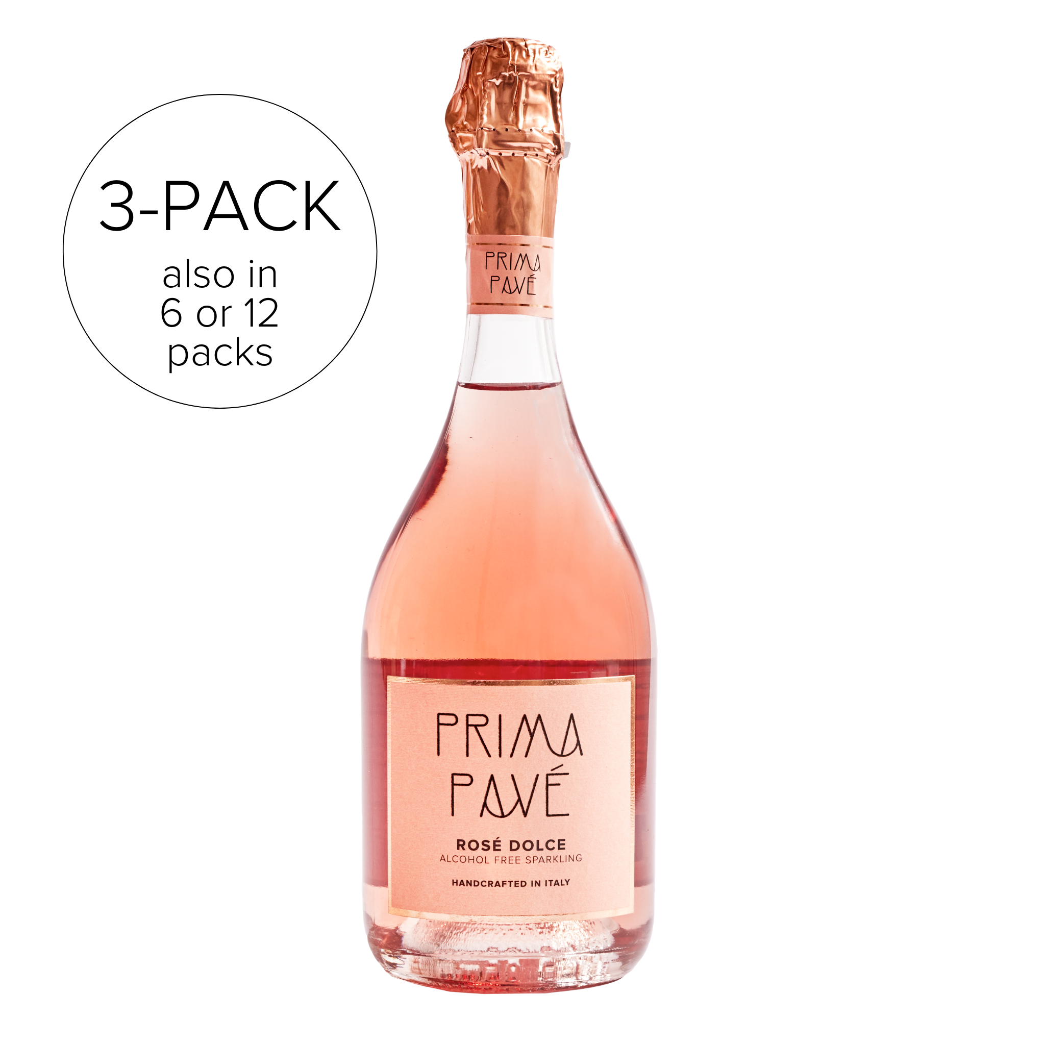 Prima Pavé Rose Dolce Sparkling Non-Alcoholic Wine – Better Rhodes