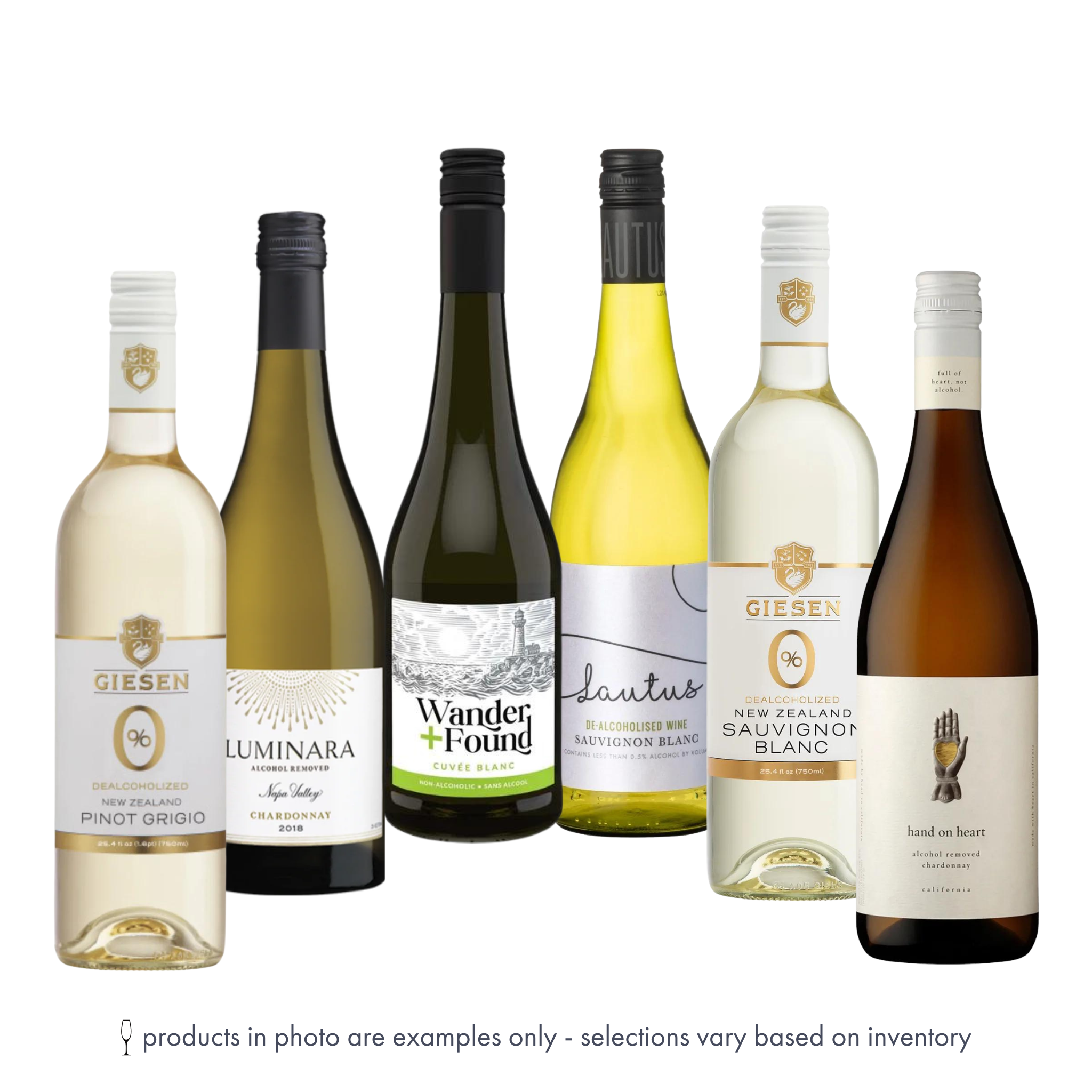 Best Collection of 6 Non-Alcoholic White Wines - Better Rhodes